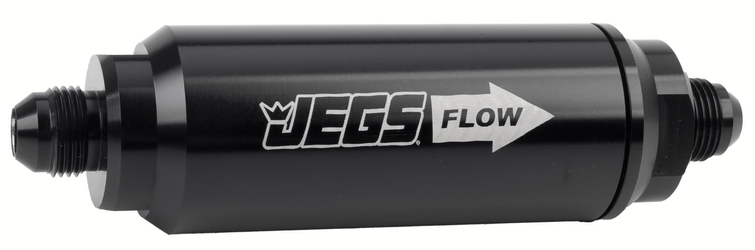 JEGS 150005 In-Line Fuel Filter -8 AN Male Ends Gas E85 & Alcohol ...