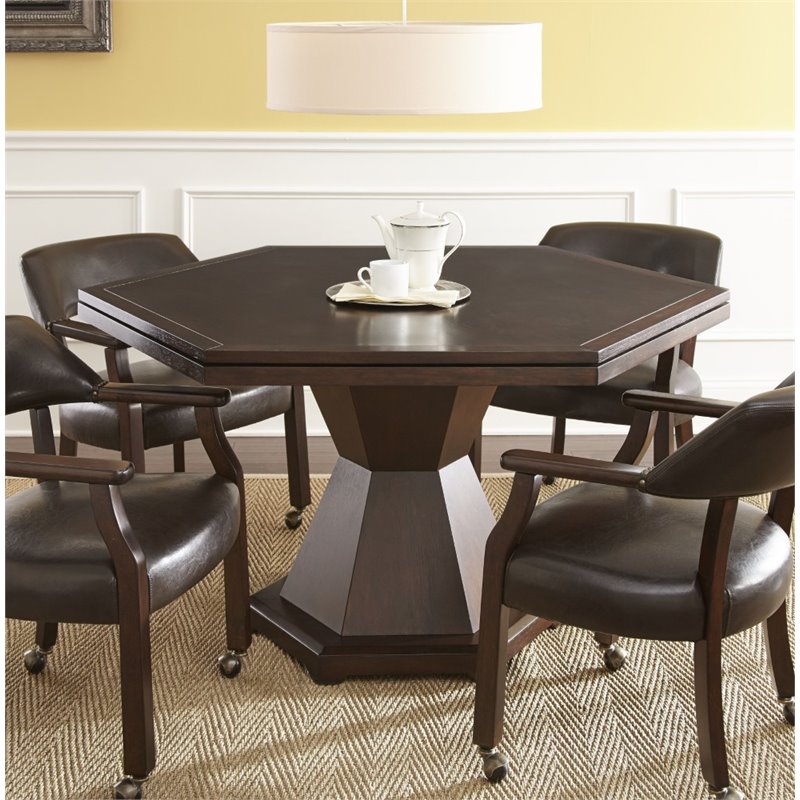 Steve Silver Morris Reversible Game Table in Medium Cherry - Walmart.com