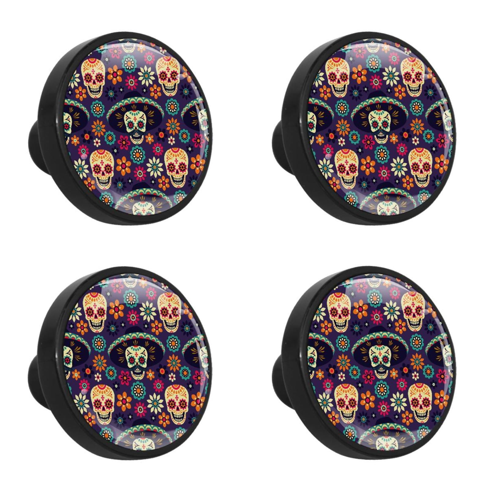 4 Pcs Skull Knobs for Kitchen Cabinet Cupboard Dresser Bookcase Drawer ...