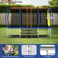 8x14FT Rectangle Trampoline Outdoor, Recreational Trampolines with ...