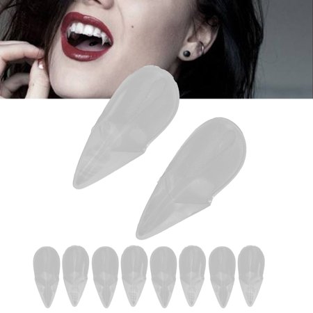 Herwey Fake Fangs, Easy To Wear Vampire Fangs Resin For Parties For ...