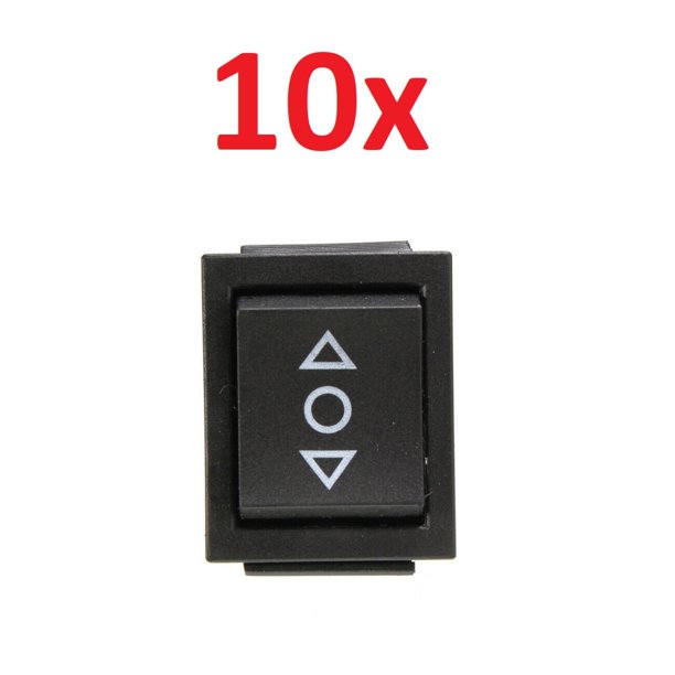 10x 3-Position Momentary Rocker Switch 6-Pin Spring Return DPDT 16A ...