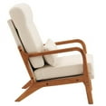Accent Chair,High Back Armchair with Solid Wood Legs and Frame ...