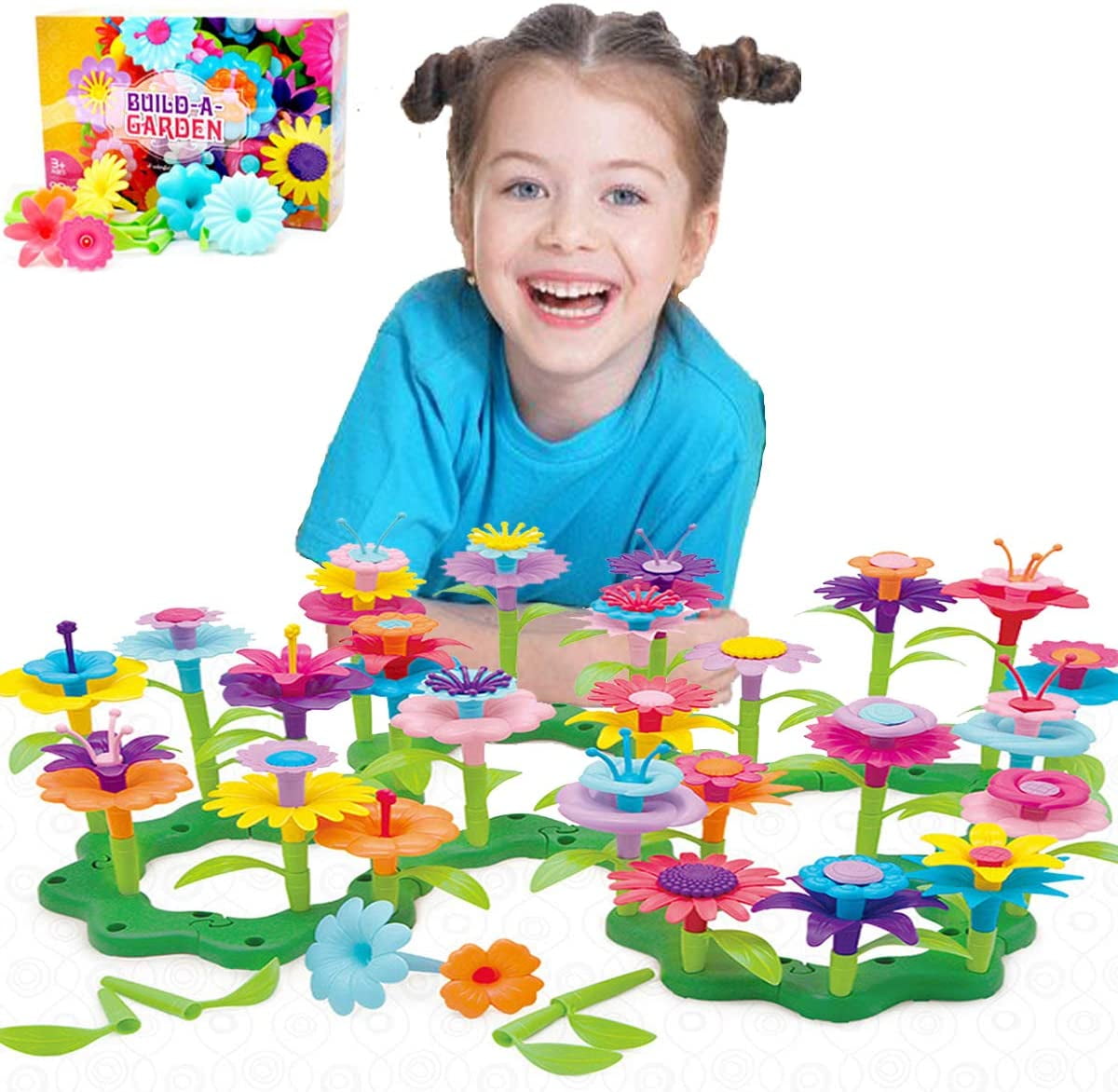 Intera Flower Building Toy Set Garden Building Blocks Playset For intera-flower-building-toy-set-garden-building-blocks-playset-for