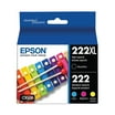 EPSON 222 Claria Ink High Capacity Black & Standard Color Cartridge ...