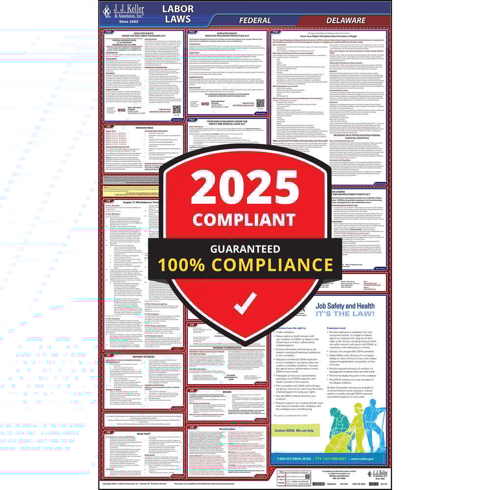 2025 Oklahoma Labor Law Poster, All-in-One Compliant OK State & Federal ...