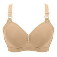 2 Pack Bras for Women Underwire Light Seamless Edge Wireless Push Up ...