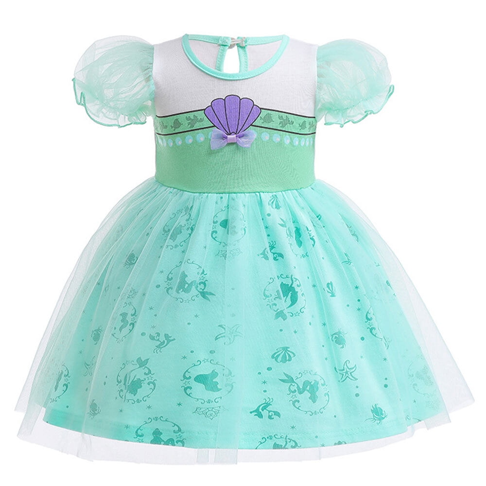 Little Girls Jasmine/Elsa/Ariel/Anna Dress Halloween Princess Costume ...