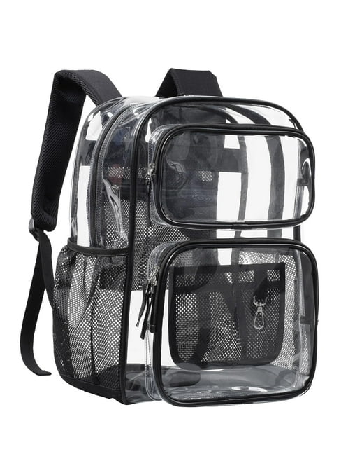VICHYIE 17'' Clear Backpack, Heavy Duty PVC, Extra Large, for School ...