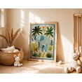 Affixzi Elephant Wall Art, Jungle Animal Illustration, Safari Animal ...