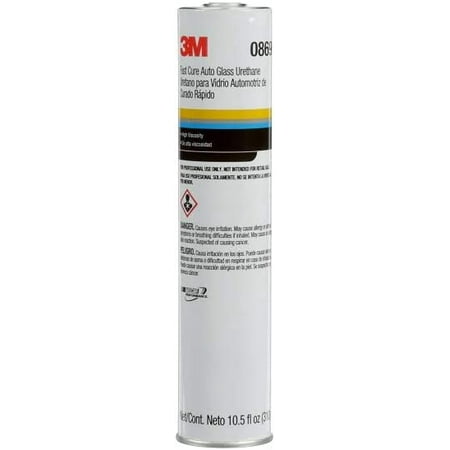 3M Fast Cure Auto Glass Urethane, 08690, 10.5 fl oz Cartridge , White ...