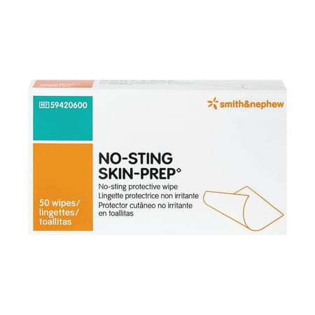 Smith & Nephew NO-STING SKIN-PREP Wipes, Protective Dressing Wipes ...