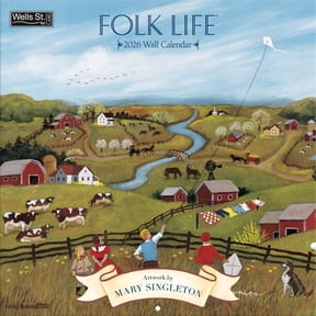Lang Companies, Lang Folk Art 2026 Wall Calendar by Mary Singleton, 13. ...