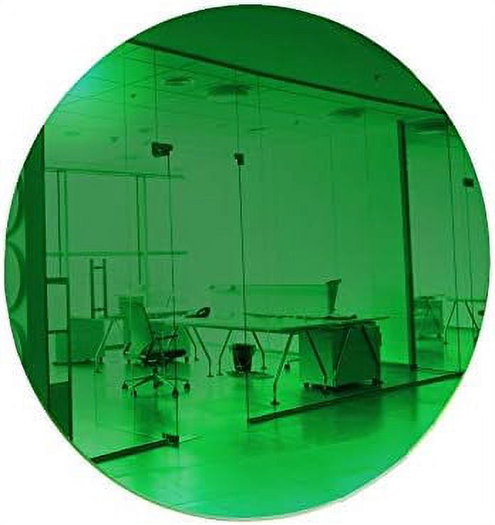 5” Light Green Round Blank Mirror Discs Smooth Edge DIY Plexiglass ...