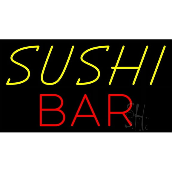 Horizontal Green Block Salad Bar LED Neon Sign 13 x 24 - inches, Clear ...