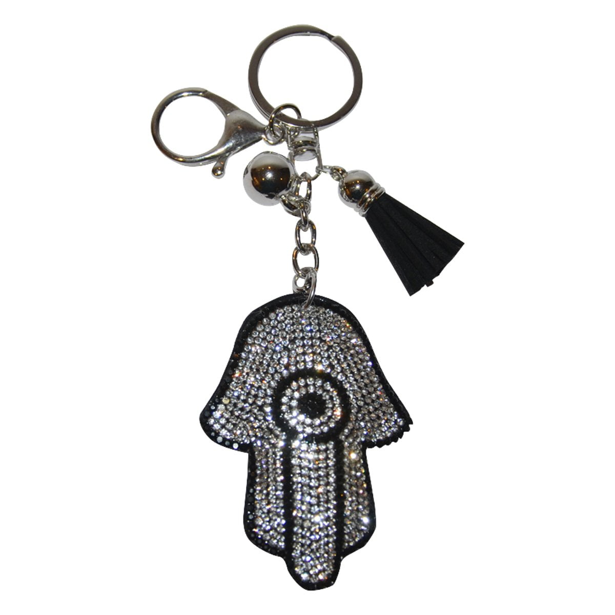 Hamsa Keychain Bedazzled Backpack Charm Rhinestone Crystal Bag Charm ...
