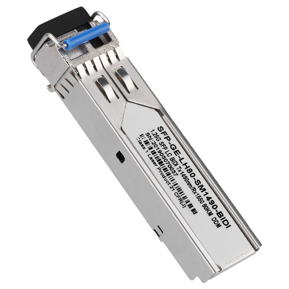 Módulo óptico transceptor, SFp gE LH80-SM1490-BIDI Módulo óptico de 80 KM Módulo óptico de fibra ...