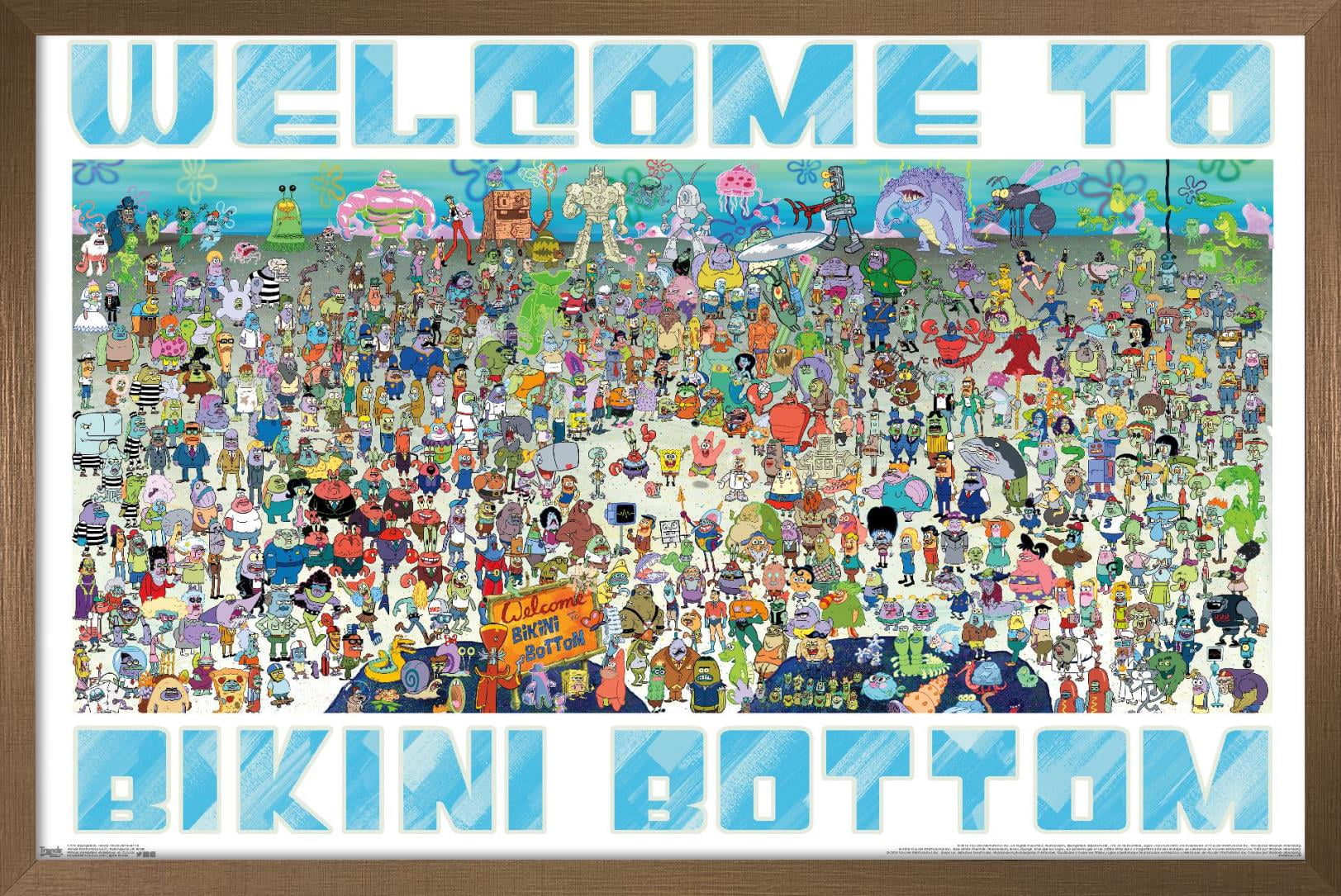 Nickelodeon Spongebob - Every Character Ever 19 Wall Poster, 22.375" x ...