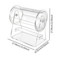 yotijay Acrylic Raffle Drum Award Machine Transparent Raffle Ticket Box ...
