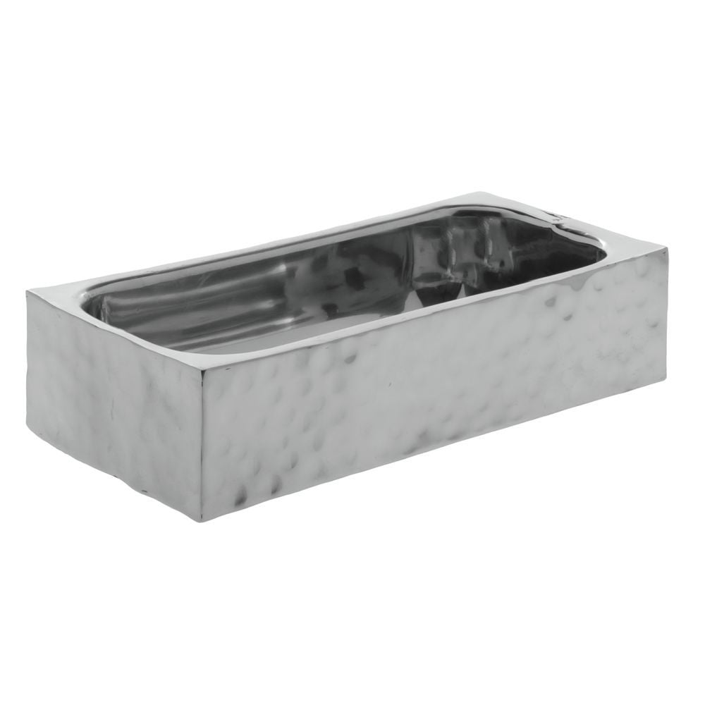 Stainless Steel Serving Pan With Double-Wall And Hammered Finish - 20"L ...