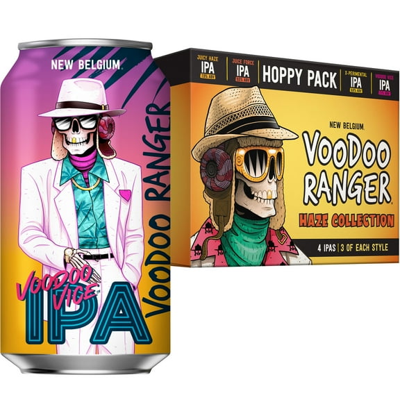 Voodoo Ranger Hoppy Variety Pack Craft Beer, 12 Pack, 12 fl oz Cans, 7. ...