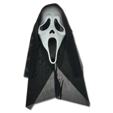 Fun World Adult Halloween Ghost Face Mask - Officially Licensed Scary ...