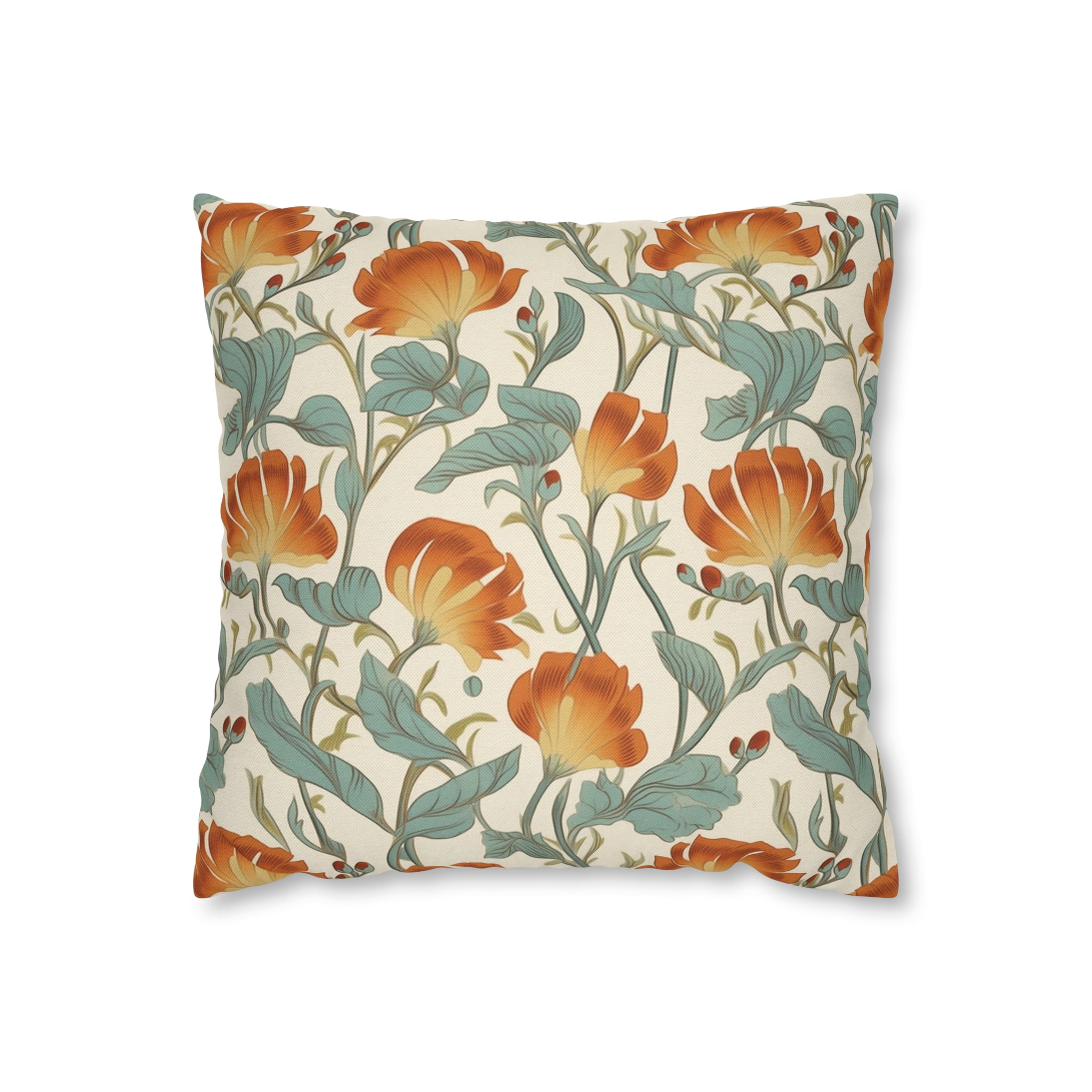 Golden Poppy Pillow Cover - Wild Flower Decor - Walmart.com