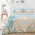 California King Size Duvet Cover 4 Piece Bedding Set Watercolor Marine ...