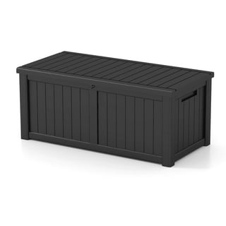 Bowery Hill Wicker Patio Storage Deck Box in White - Walmart.com