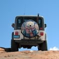 Camping Spare Tire Cover 12inch Polar Bear Dressed Up In A Scarf Wheel ...