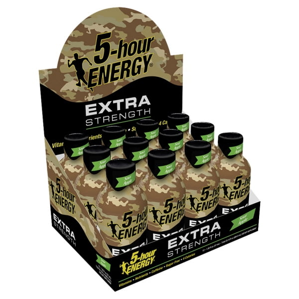 5 Hour Energy Extra Strength Energy Shots Sour Apple 1 93 Fl Oz 12 5-hour-energy-extra-strength-energy-shots-sour-apple-1-93-fl-oz-12