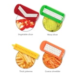 Farberware Mandoline Slicer with 4 Blades, julienne, wavy, shredder ...