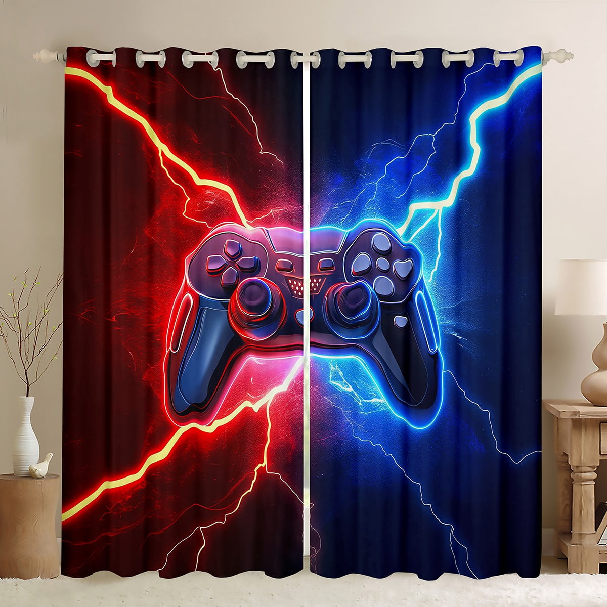 Click here for Erosebridal Gamer Curtains For Bedroom Living Room... prices