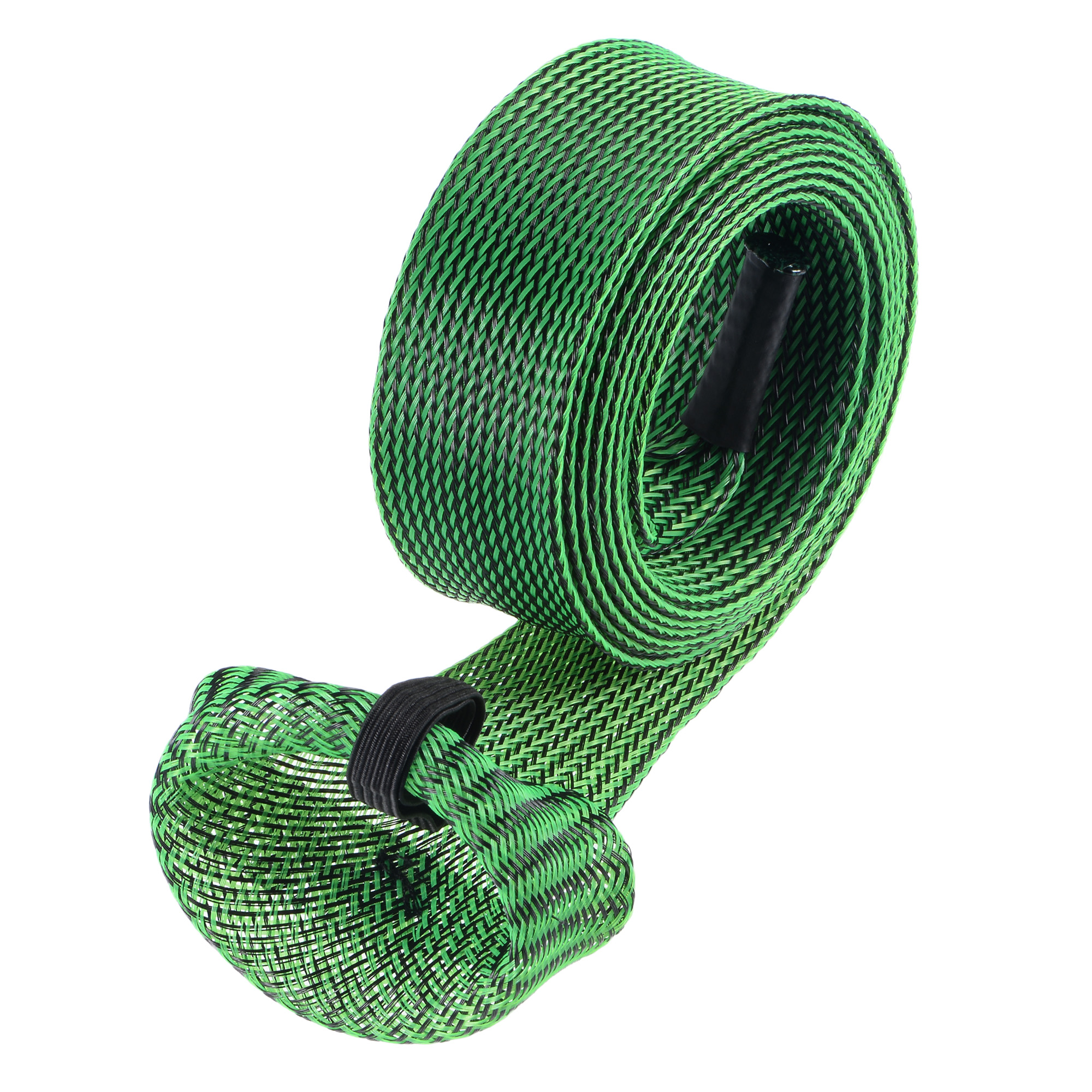 Uxcell 2.02m Dark Green Fishing Rod Sleeve Rod Sock Cover Braided Mesh ...