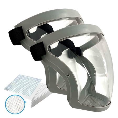 Transpaernt Face Shields, PPE Full Plastic Faceshields Guard Anti Fog ...
