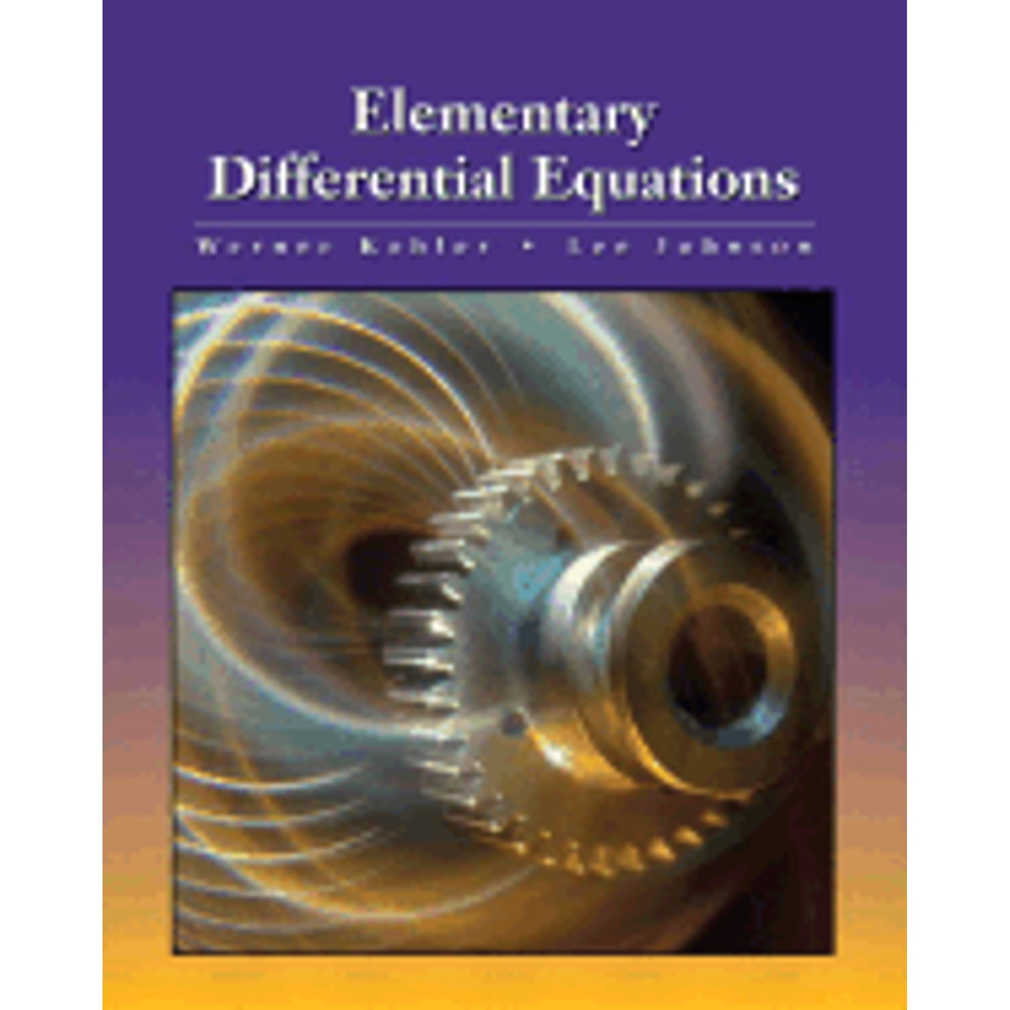 Elementary Differential Equations (Hardcover) by W E Kohler, Werner E ...