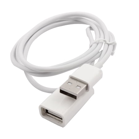 USB 2.0 Type A Male to Female Extension Shielded Cable White 3.3Ft Long ...