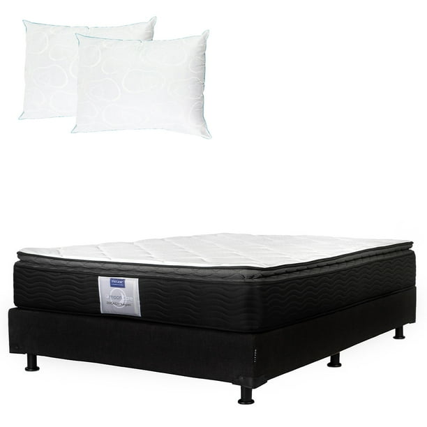 Colchón Matrimonial Spring Air Belu Phantom con 2 Almohadas de Osos ...