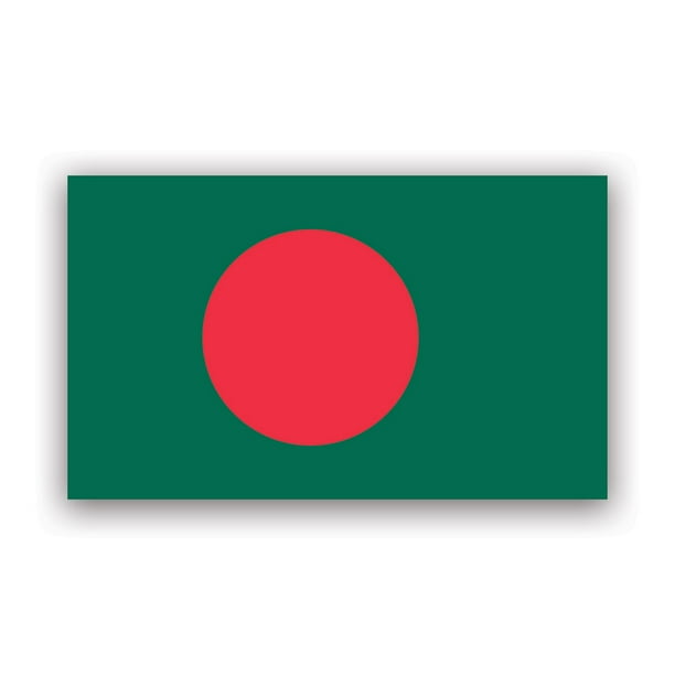 Bangladeshi Flag Sticker Decal - Self Adhesive Vinyl - Weatherproof ...