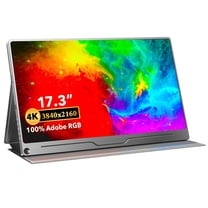 UPERFECT 17.3'' 4K Portable Gaming Monitor, Adaptive Sync, USB Ports ...