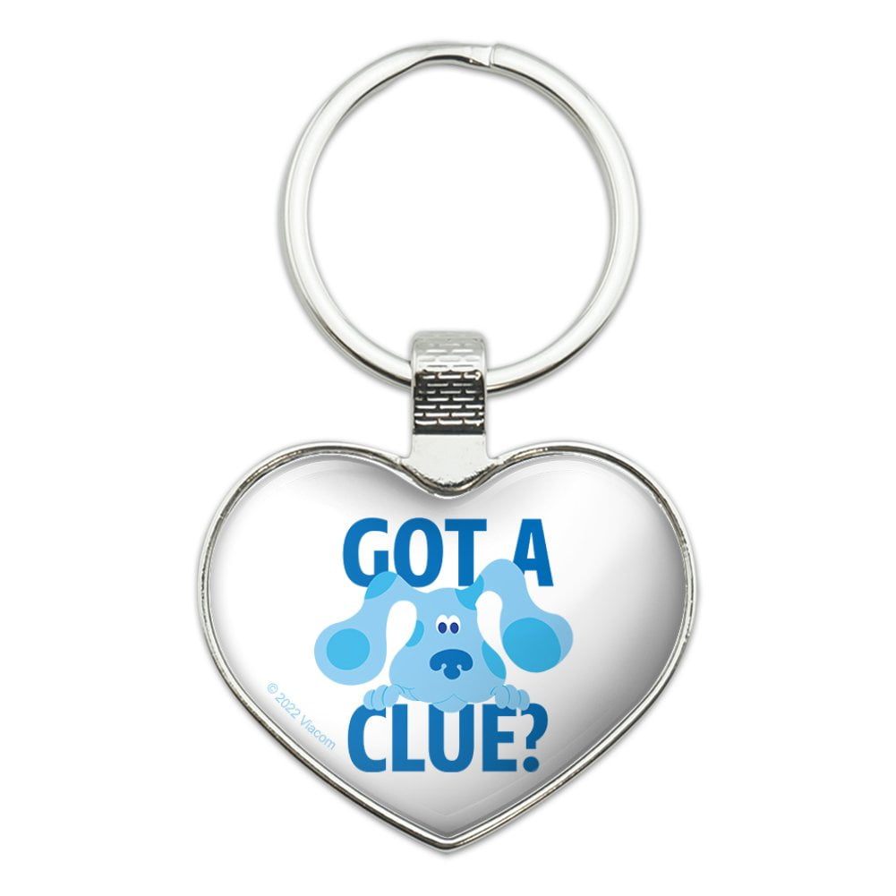 Blue's Clues Got a Clue Keychain Heart Love Metal Key Chain Ring ...