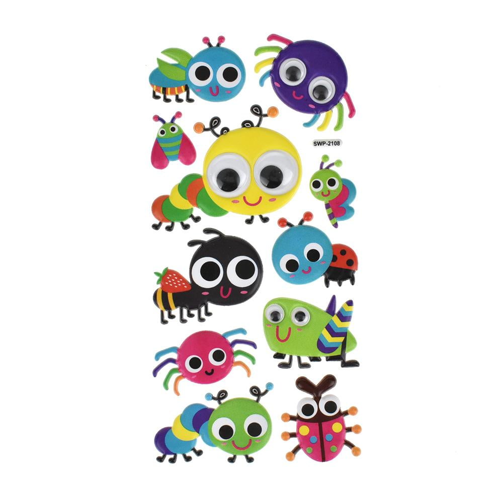 A Bug's Life Googly Eye Puffy Stickers, 11-Piece - Walmart.com