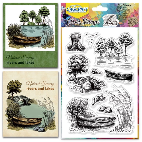 1 Sheet Custom Summer Theme PVC Plastic Clear Stamps for DIY ...