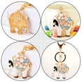 BESTYASH 1Pc Metal Elephant Key Pendant White Color for Key Decor and ...