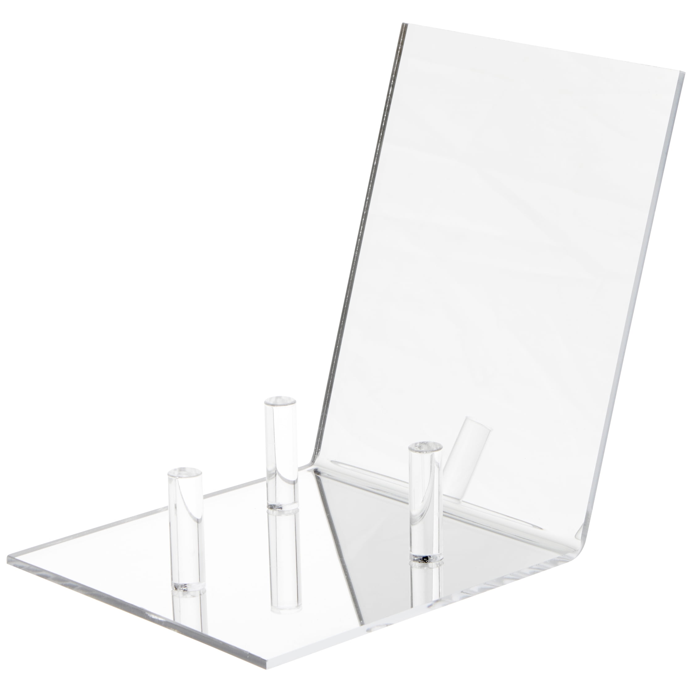 Plymor Folded Acrylic Mirror with 3 Prongs Display for Sports Ball or ...