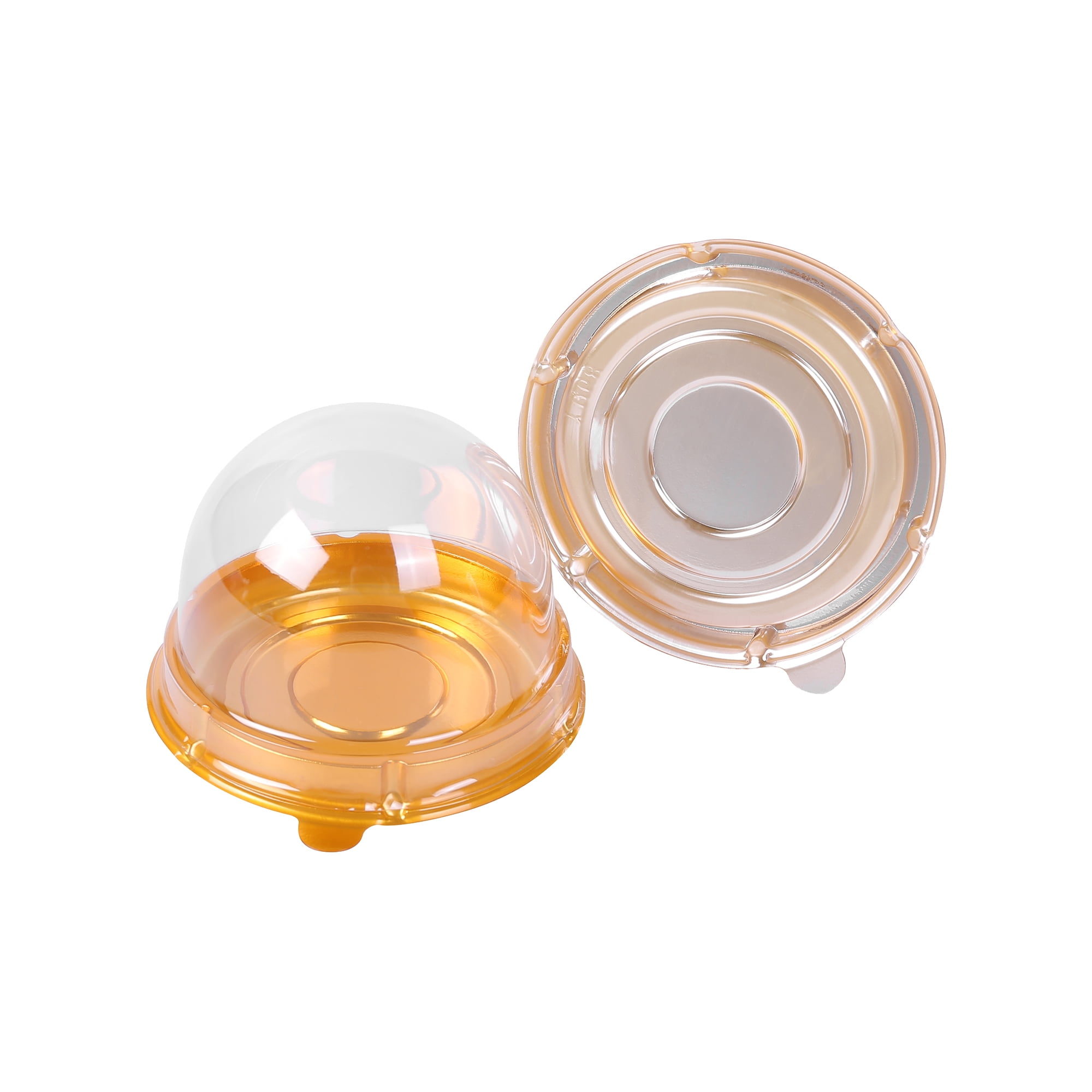 Multitrust Mini Cake Containers Round Desserts Cupcake Box with Clear ...