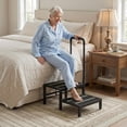 2 Step Stool with Handle, Heavy Duty Step Stool for Adults, Adjustable ...