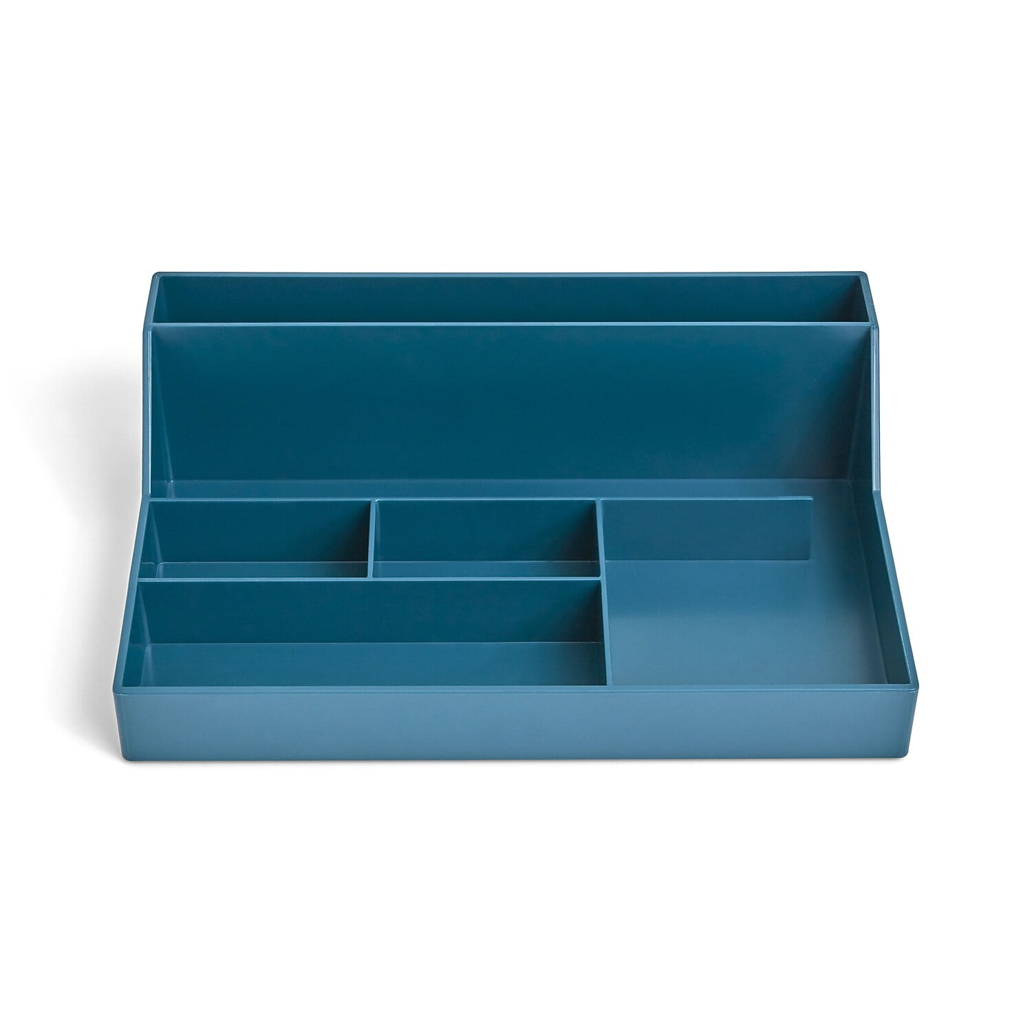 TRU RED 6-Compartment Plastic Desktop Organizer Teal TR55263 - Walmart.com