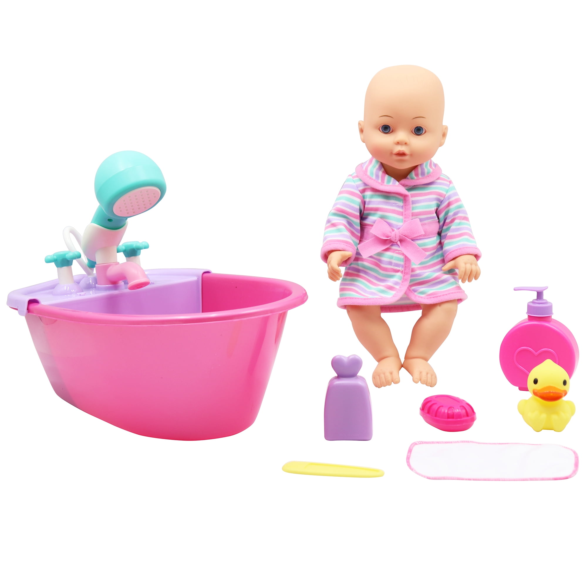 Dream Collection: Bath Time Fun Set w/ 14" Baby Doll - Gi-Go Dolls ...