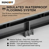 Sunjoy Office Shed for Outdoor, 10'x12.6' She Shed, Backyard Office ...